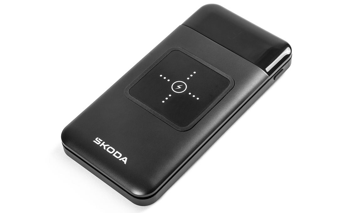 Original Skoda Powerbank 10 000 mAh with wireless charging 6U0051729A