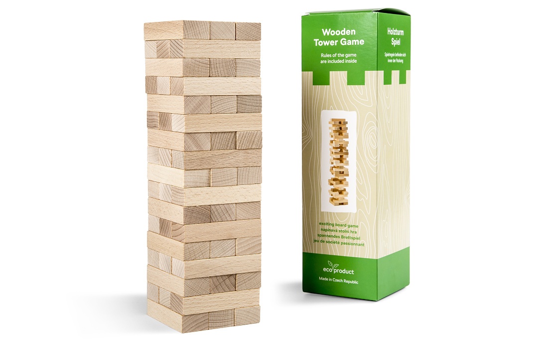 Original Skoda Wooden Tower Game 000087526B