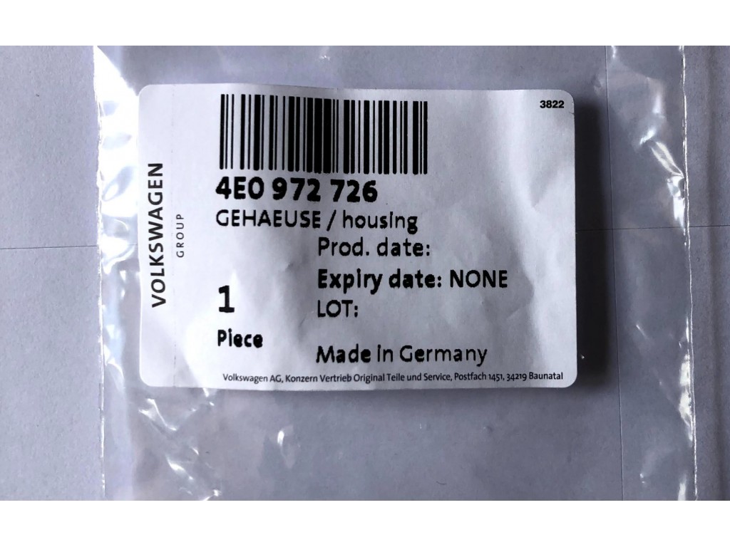 GENUINE VW Audi Seat Skoda Housing 4E0972726