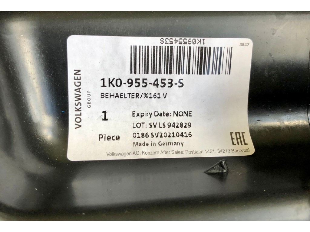 Genuine Audi VW Skoda Seat Windshield Wiper Reservoir Tank 1K0955453S