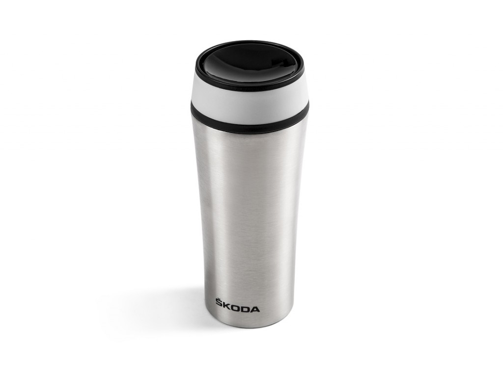 GENUINE SKODA Thermo Mug silver 000069604AB