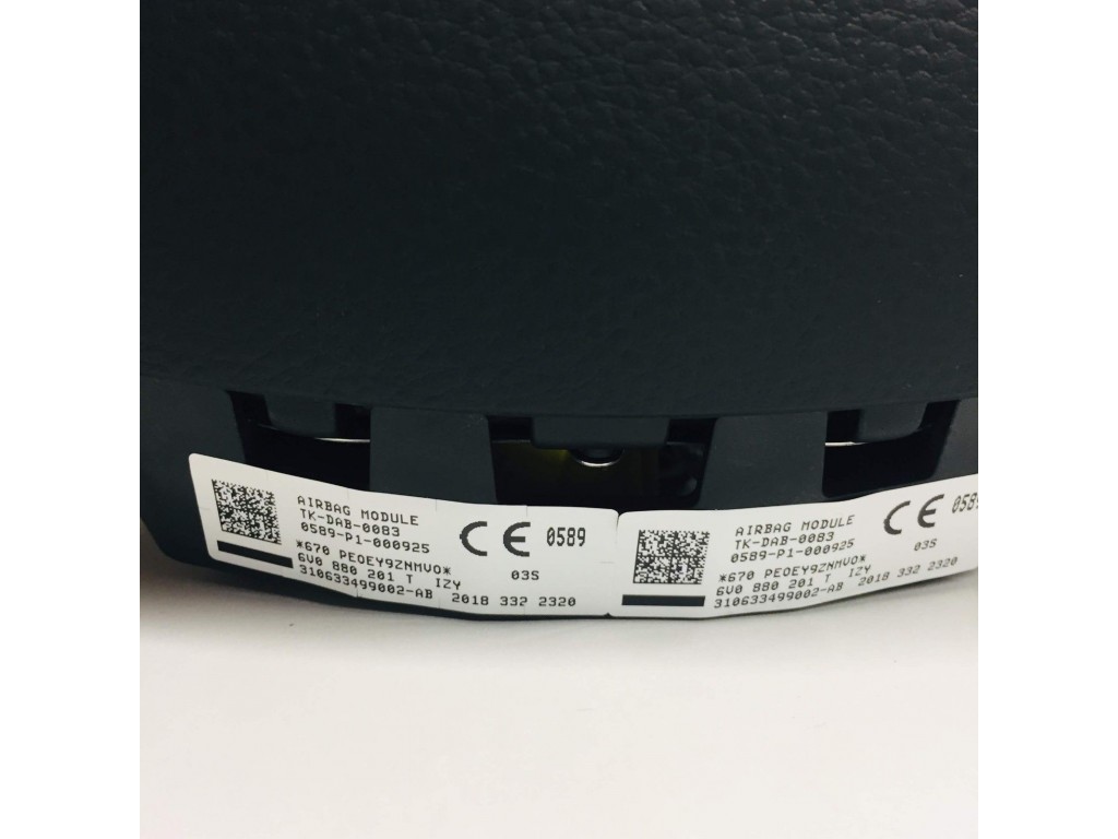 Skoda Airbag Unit For Steering Wheel with Cable 6V0880201T